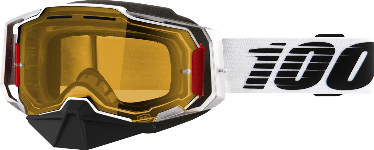 100% Armega Snow Goggles - Lightsaber - Yellow 50007-00002 – Moto-House MX