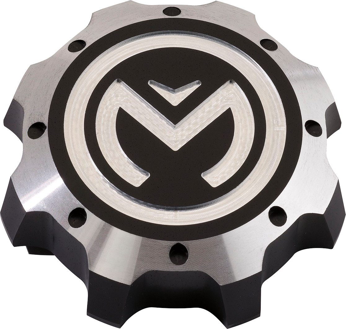 Moose Offroad 0703-0890 Gas Cap Silver/Black Polaris ATV/UTV CNC