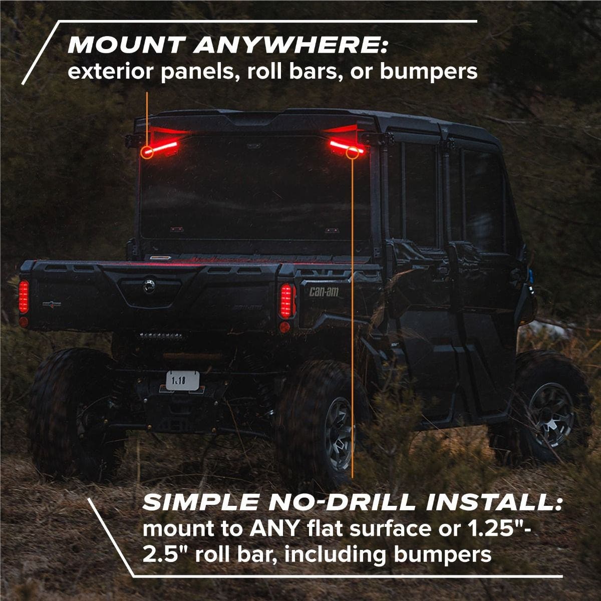 Can-Am Commander XT/XMR/XTP (2021-2025) Apex Turn Signal Kit (65-501 ...