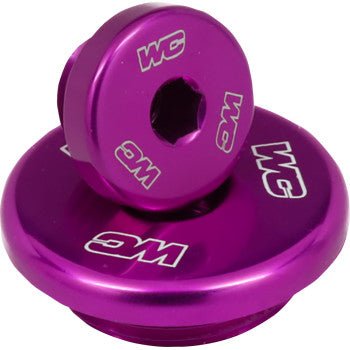 WORKS CONNECTION 24-P551 Billet Engine Plug - Purple - Yamaha YZ450F ...